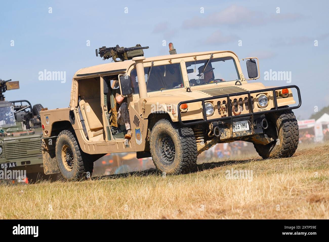 A military Humvee on parade at tHe Yorkshire Wartime Experience ...