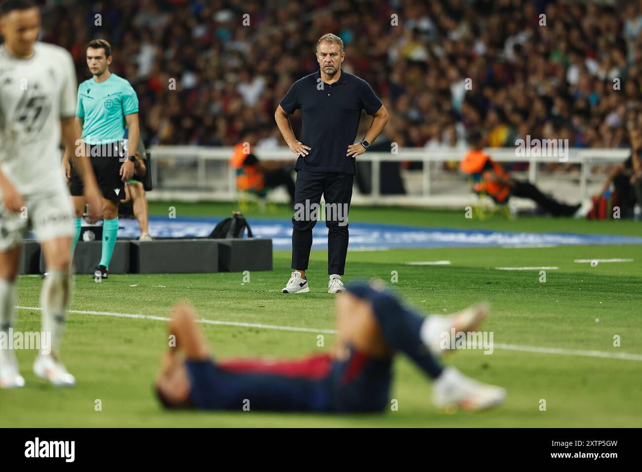 Barcelona, Spain. 12th Aug, 2024. Hansi Flick (Barcelona) Football ...