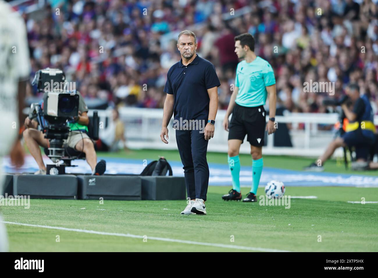 Barcelona, Spain. 12th Aug, 2024. Hansi Flick (Barcelona) Football ...