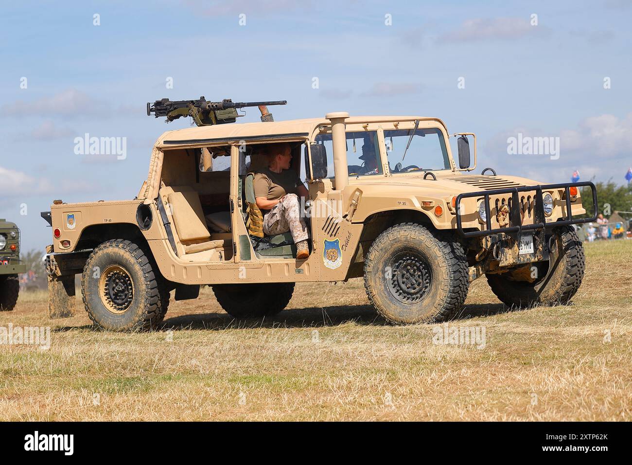 A military Humvee on parade at tHe Yorkshire Wartime Experience ...