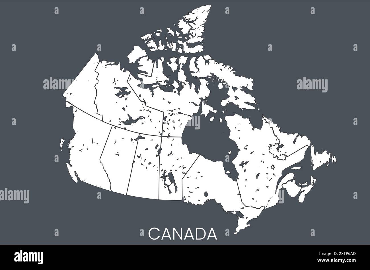 Provinces and territories of Canada . Map of Canada Stock Vector Image & Art - Alamy