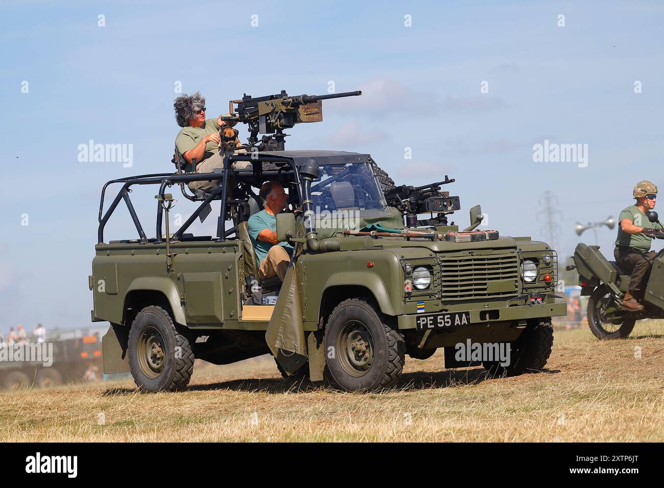 Military Landrover vehicles on parade at The Yorkshire Wartime ...