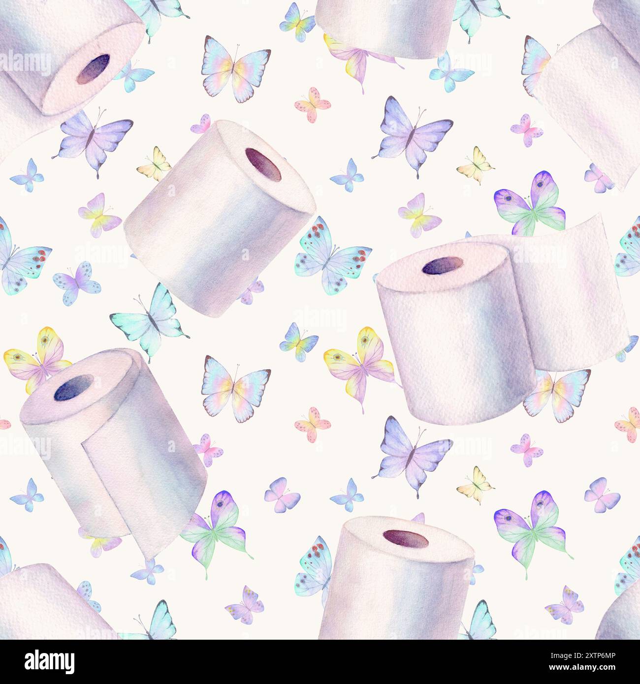 Colorful pattern rolls white toilet hi-res stock photography and images ...