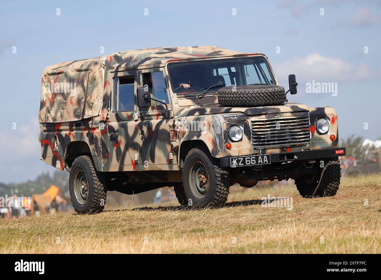 Military Landrover vehicles on parade at The Yorkshire Wartime ...