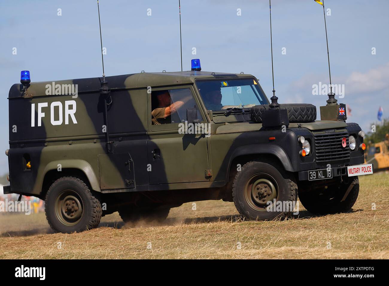 Military Landrover vehicles on parade at The Yorkshire Wartime ...