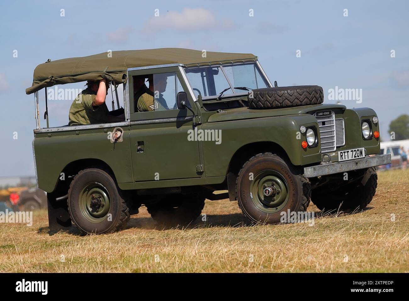 Military Landrover vehicles on parade at The Yorkshire Wartime ...