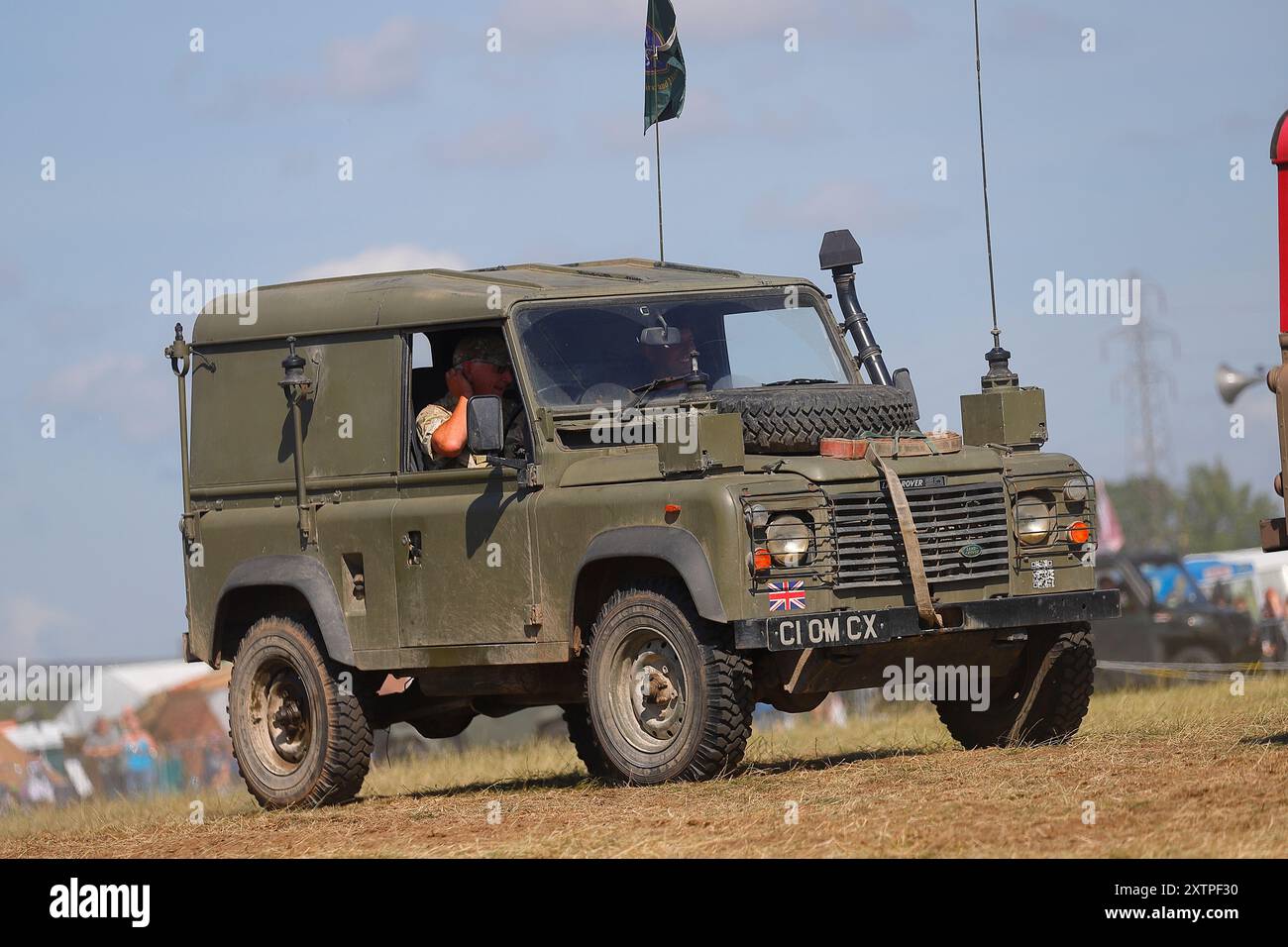Military Landrover vehicles on parade at The Yorkshire Wartime ...