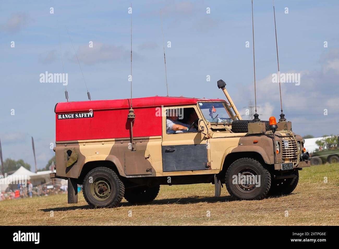 Military Landrover vehicles on parade at The Yorkshire Wartime ...