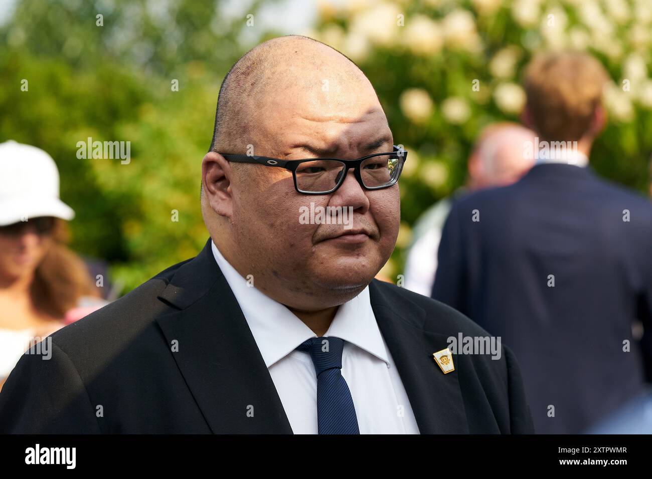 Bedminster, United States. 15th Aug, 2024. Steven Cheung, spokesman for ...