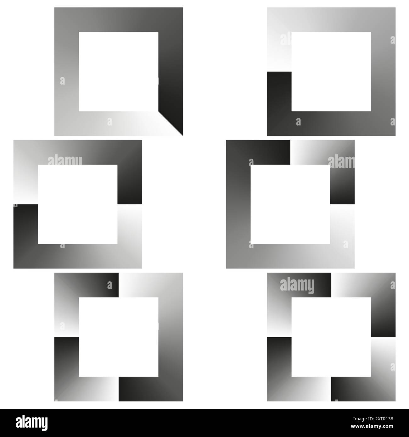 Black white squares optical illusion hi-res stock photography and ...