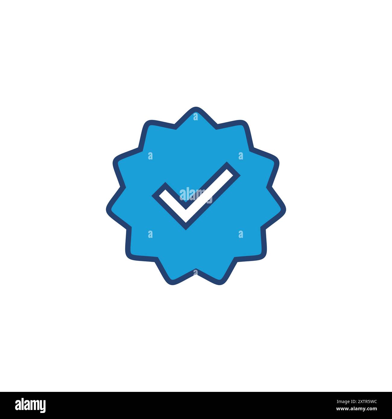verified icon vector. verification check mark. approved icon Stock ...