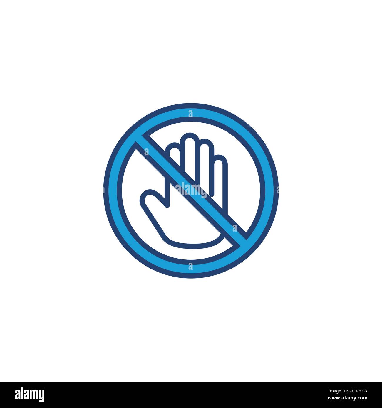 Stop icon vector. stop road sign. hand stop icon vector Stock Vector ...