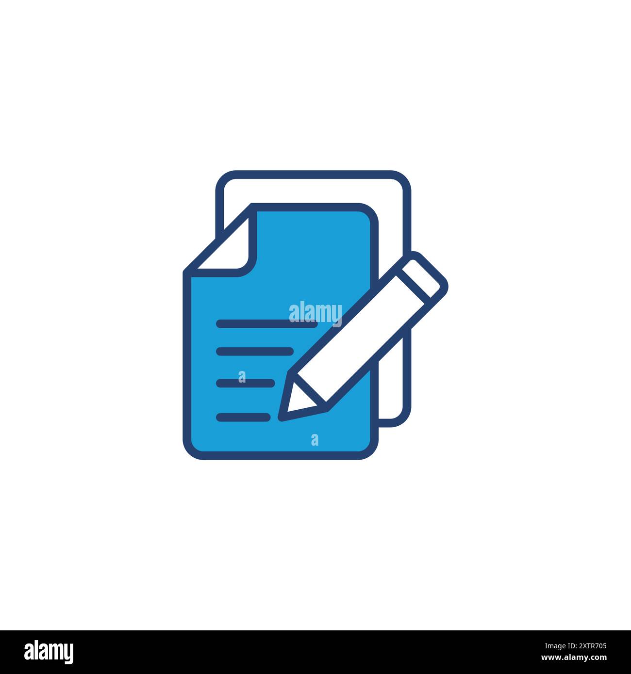 Writing list on notepad office Stock Vector Images - Alamy