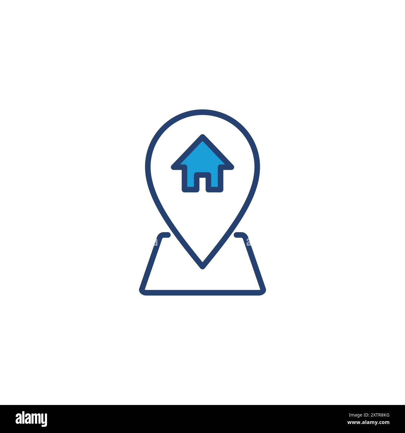address icon vector. home location icon vector Stock Vector Image & Art ...