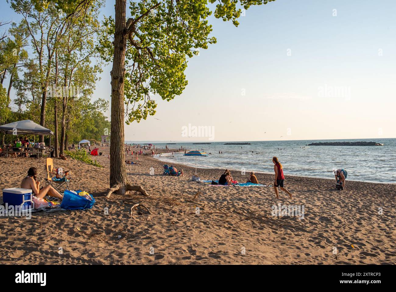 Summer days in Presque Isle State Park in Erie, Pennsylvania Stock ...