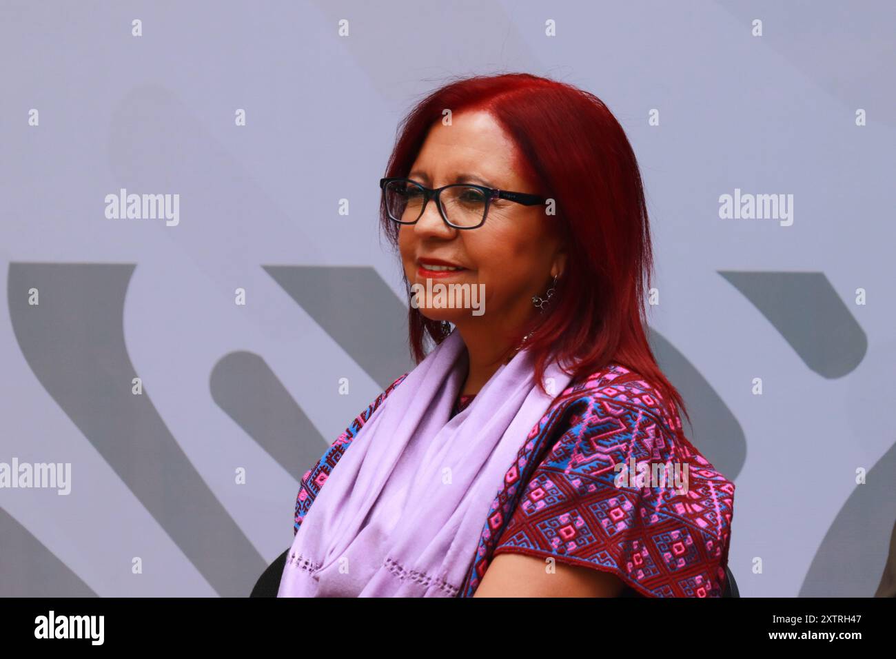 Leticia Ramirez secretary of public education during the flag-bearing ...
