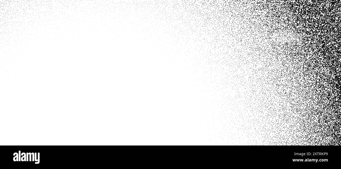 Black stippled halftone gradient texture. Grunge dotted noise ...