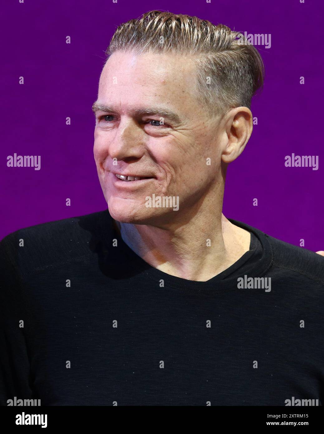 Bryan Adams appears on stage during a photo opportunity to celebrate ...