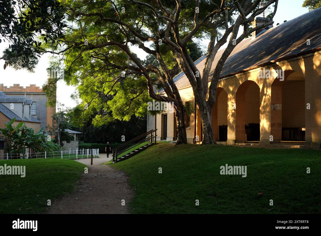 Stables building and parkland at historic Vaucluse House, buildings ...