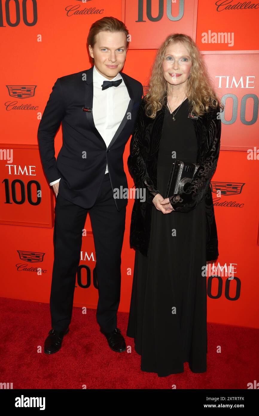 Ronan Farrow and Mia Farrow attend the 2019 Time 100 Gala at at ...