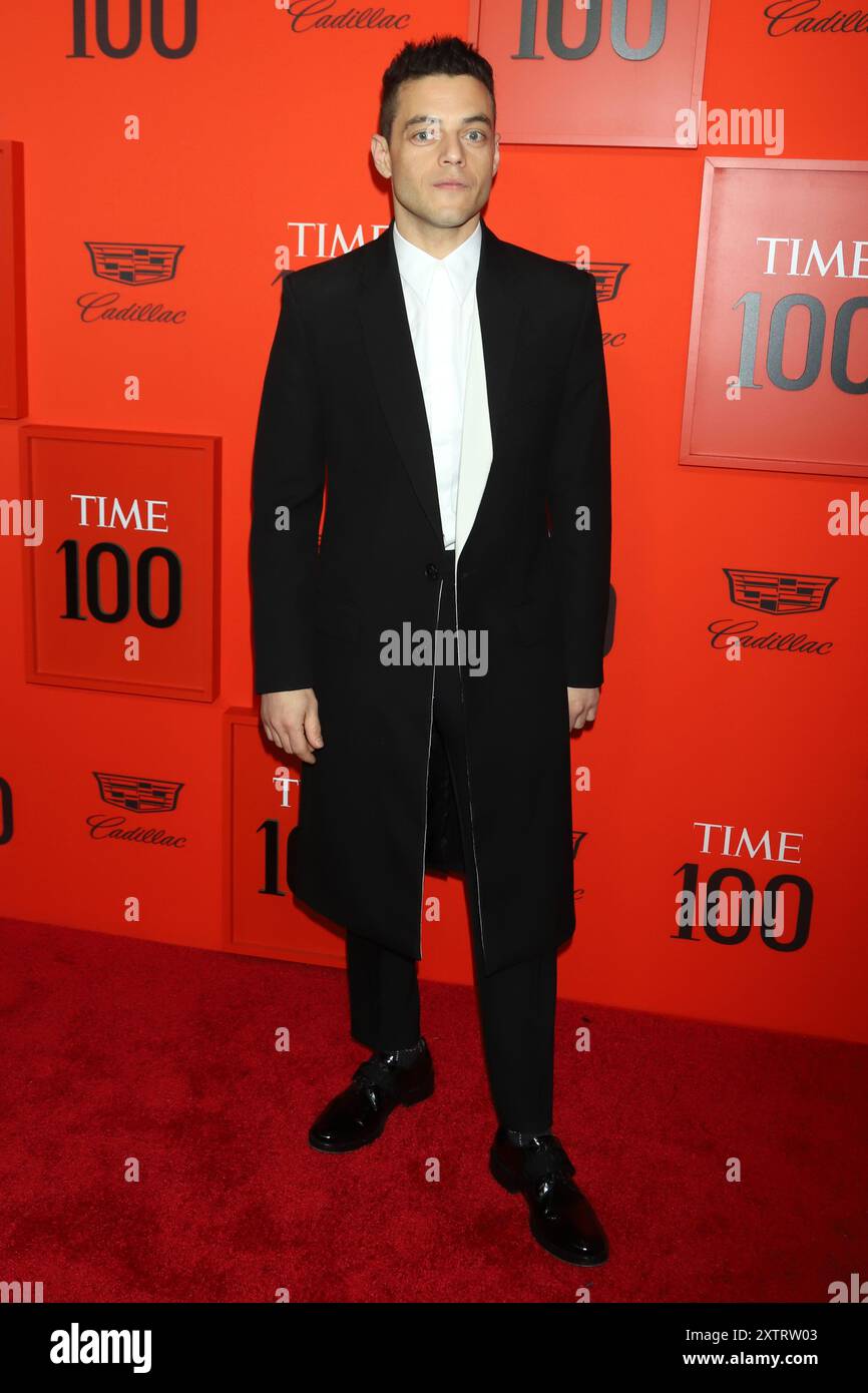 Rami Malek attends the 2019 Time 100 Gala at at Frederick P. Rose Hall, Jazz at Lincoln Center ...