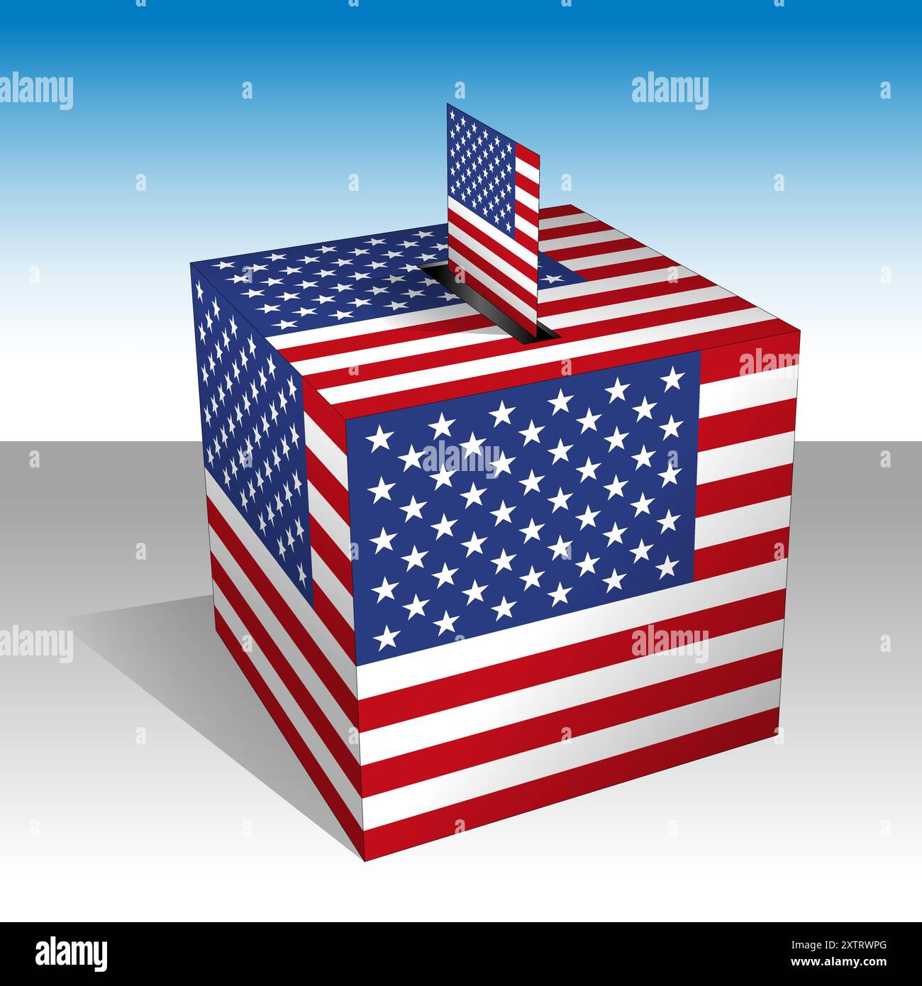 Ballot box stars and stripes Stock Vector Images - Alamy