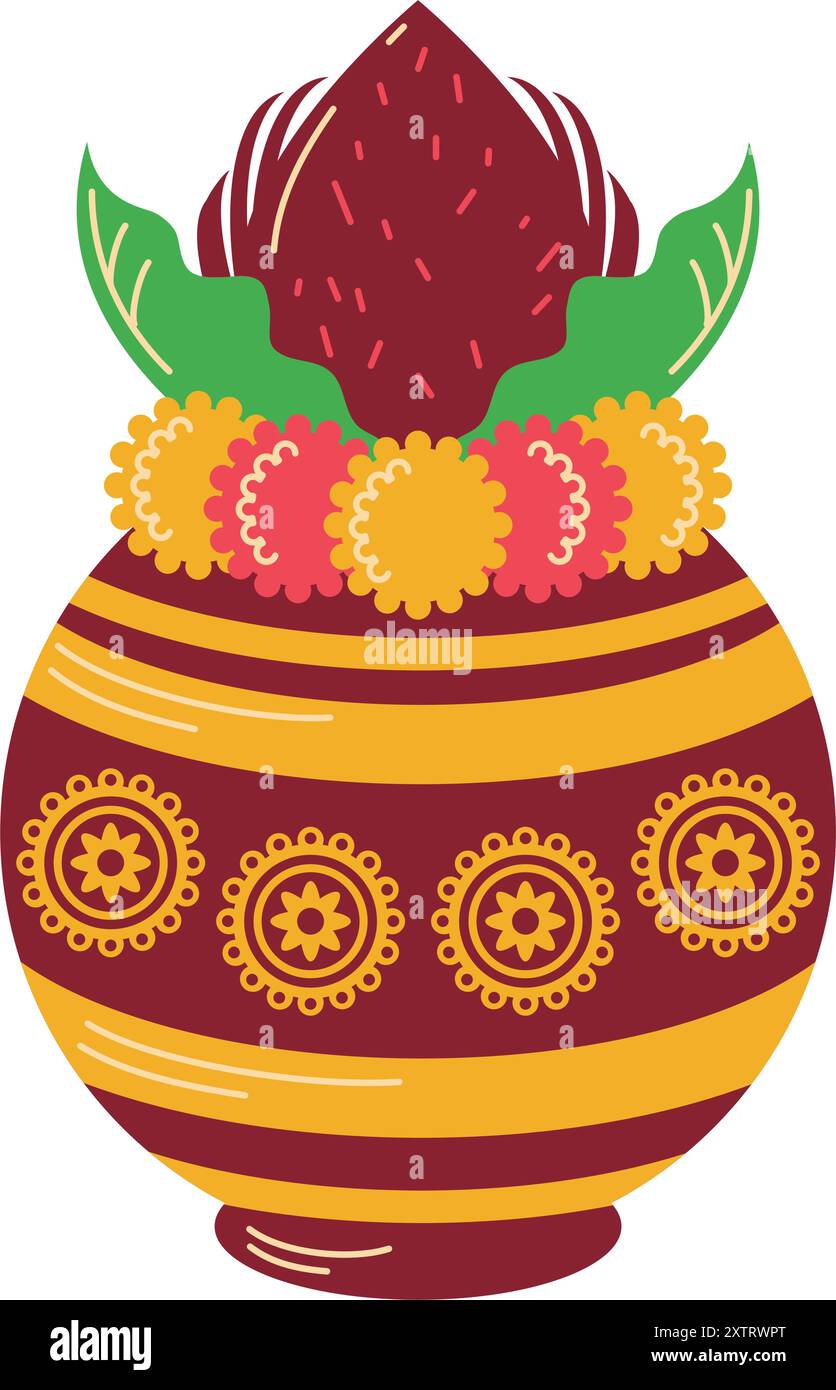 kalash for navratri festival Stock Vector Image & Art - Alamy