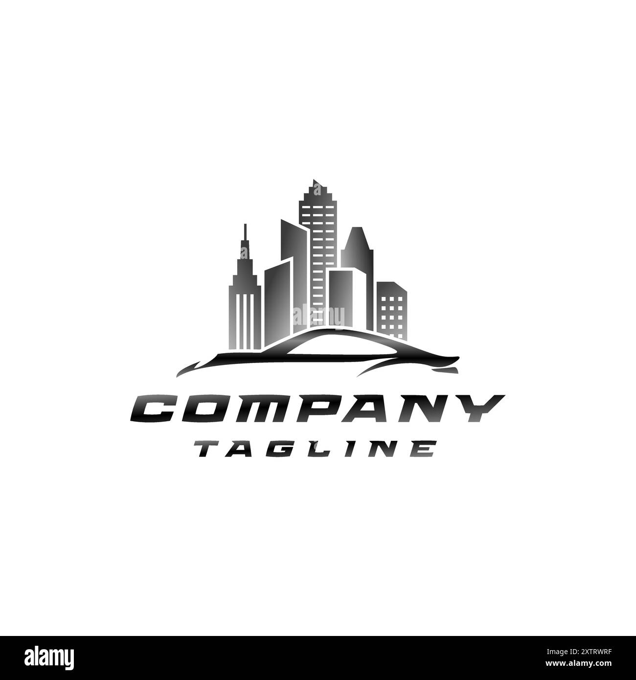 Simple City Car Silhouette Logo Design. Sports Car Silhouette With ...