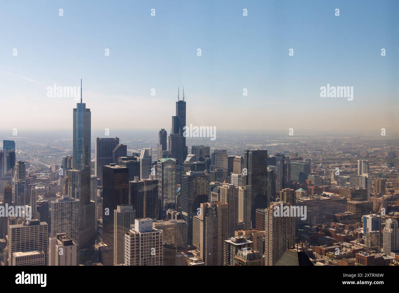 The Willis Tower and the Modern Architecture Tower Buildings in ...