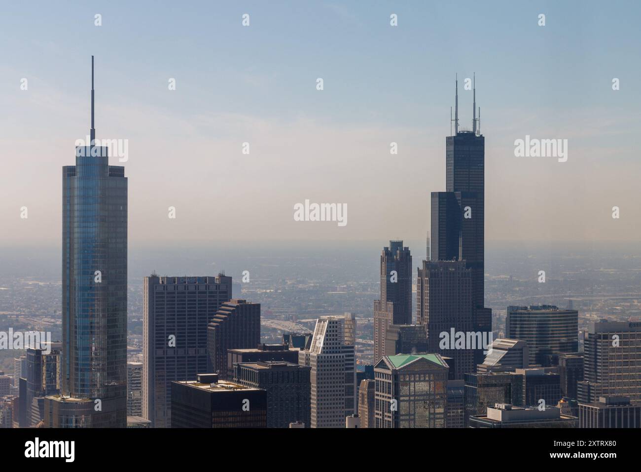 The Willis Tower and the Modern Architecture Tower Buildings in ...