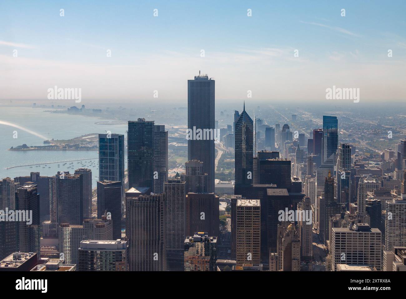 The Modern Architecture Tower Buildings and Michigan lake Chicago ...