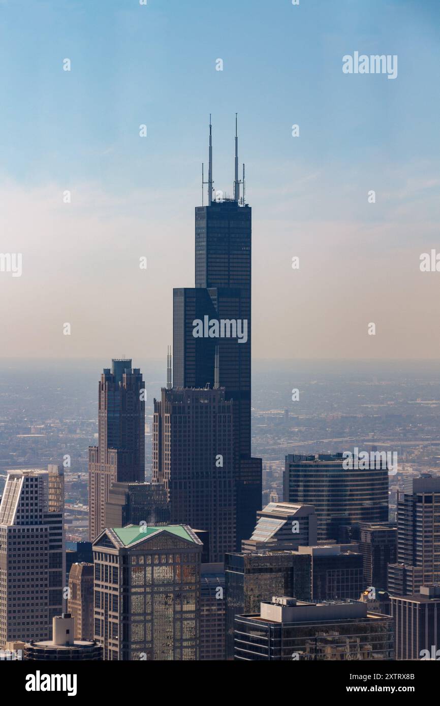 The Willis Tower and the Modern Architecture Tower Buildings in ...