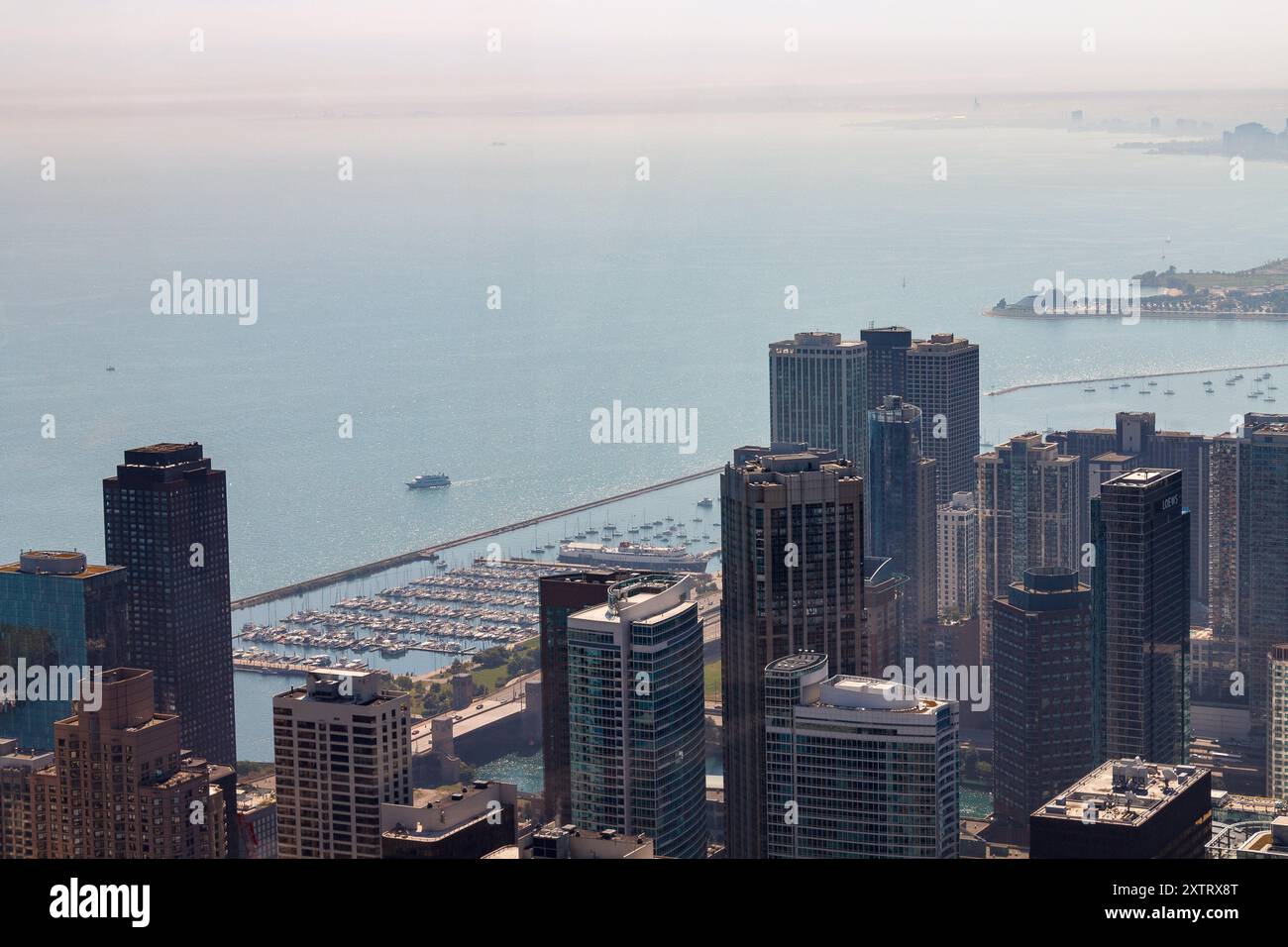 The Modern Architecture Tower Buildings in Downtown Chicago and the ...