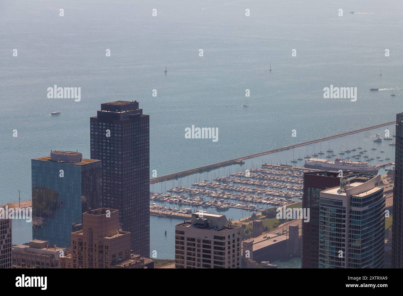 The Modern Architecture Tower Buildings in Downtown Chicago and the ...