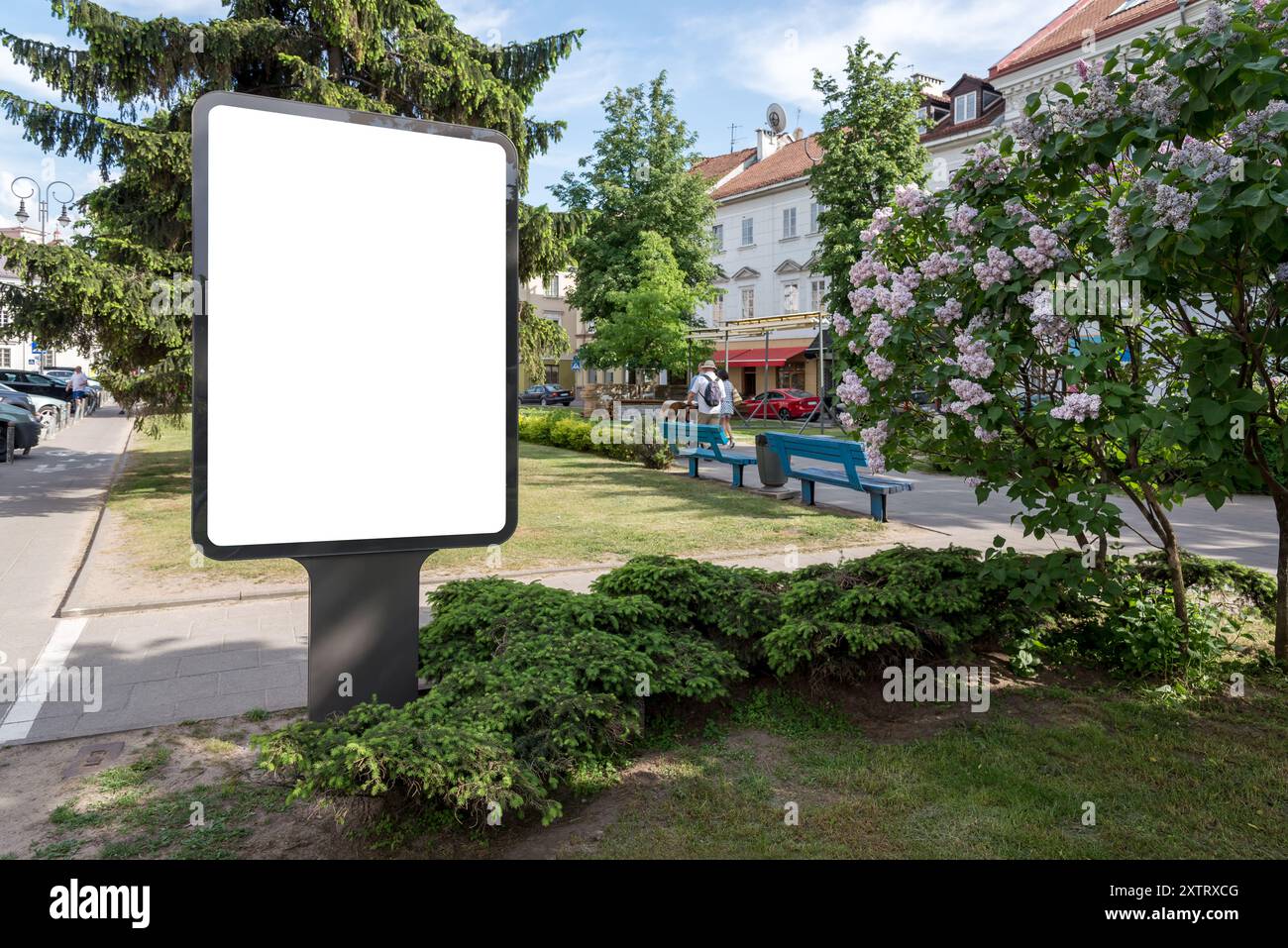Billboard Mockup Of Outdoor Poster Advertising. Street Ad Lightbox ...
