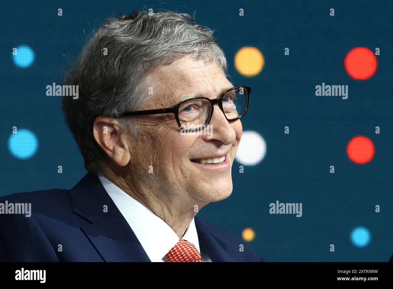 Bill Gates at the Bill and Melinda Gates foundation's Goalkeepers event ...