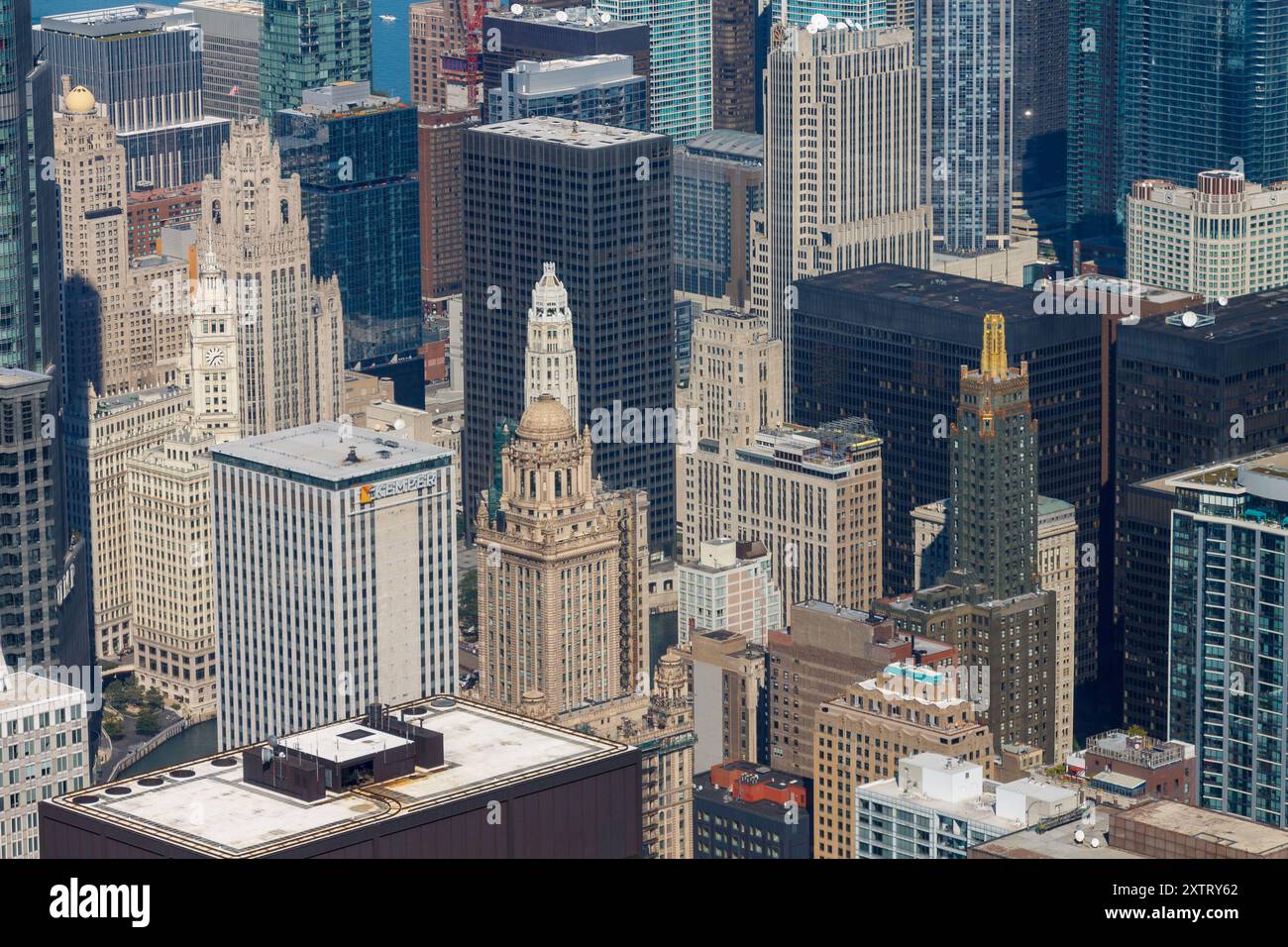 The Modern Architecture Tower Buildings in Downtown Chicago, Illinois ...