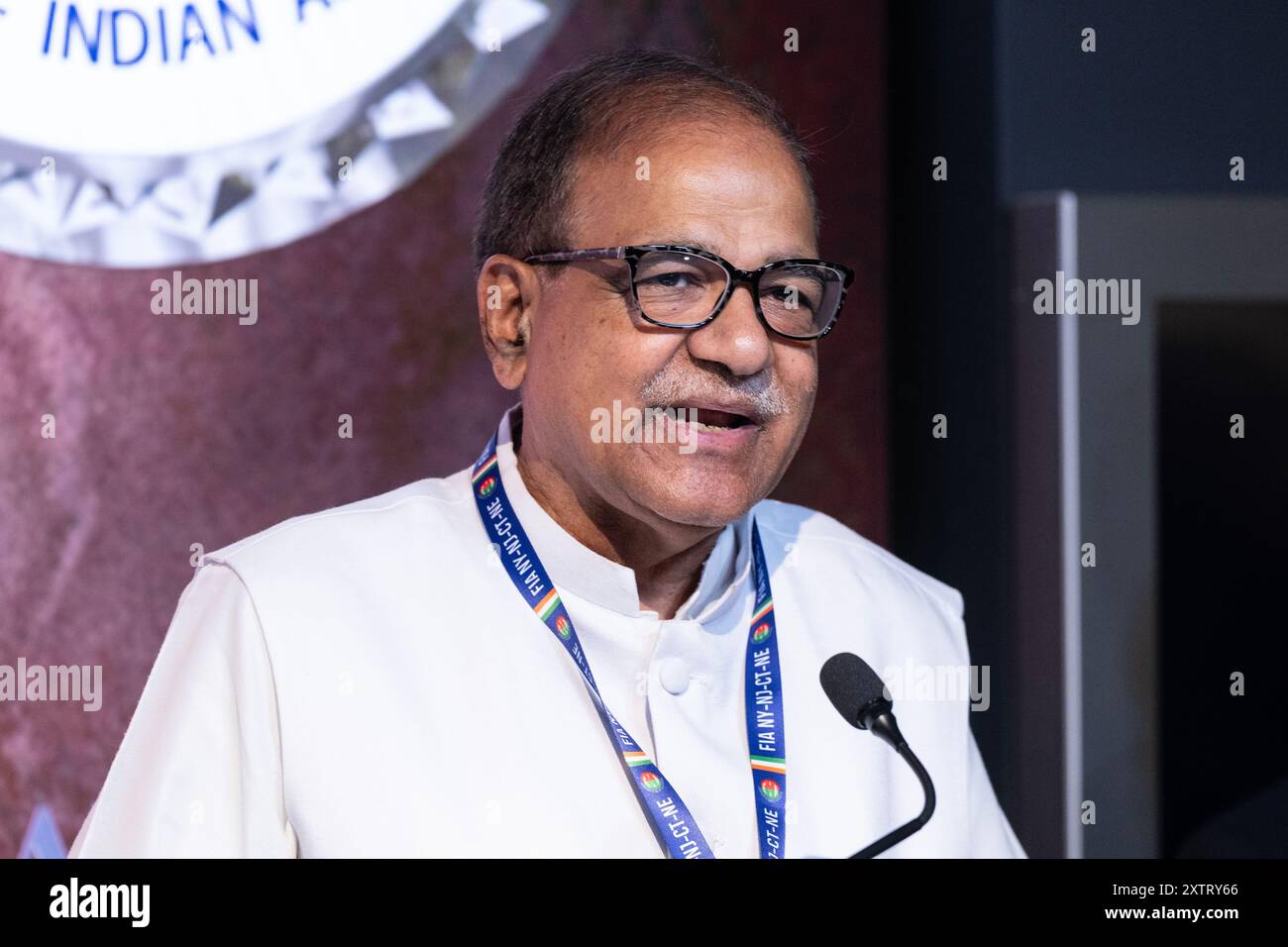 President of Federation of Indian Associates Avinash Gupta attends as ...