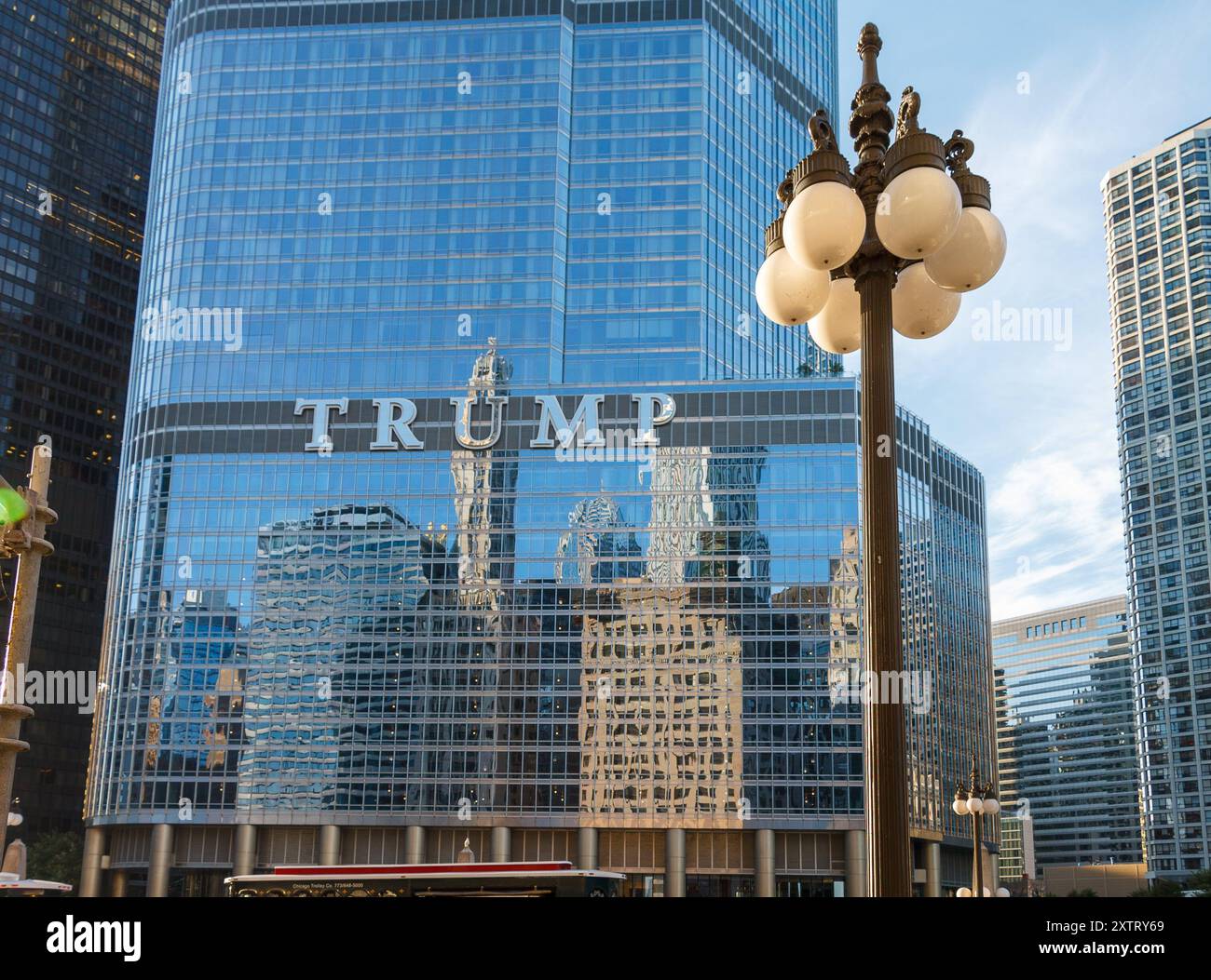 Trump Tower skyscraper, Modern Architecture Tower Building in Downtown ...