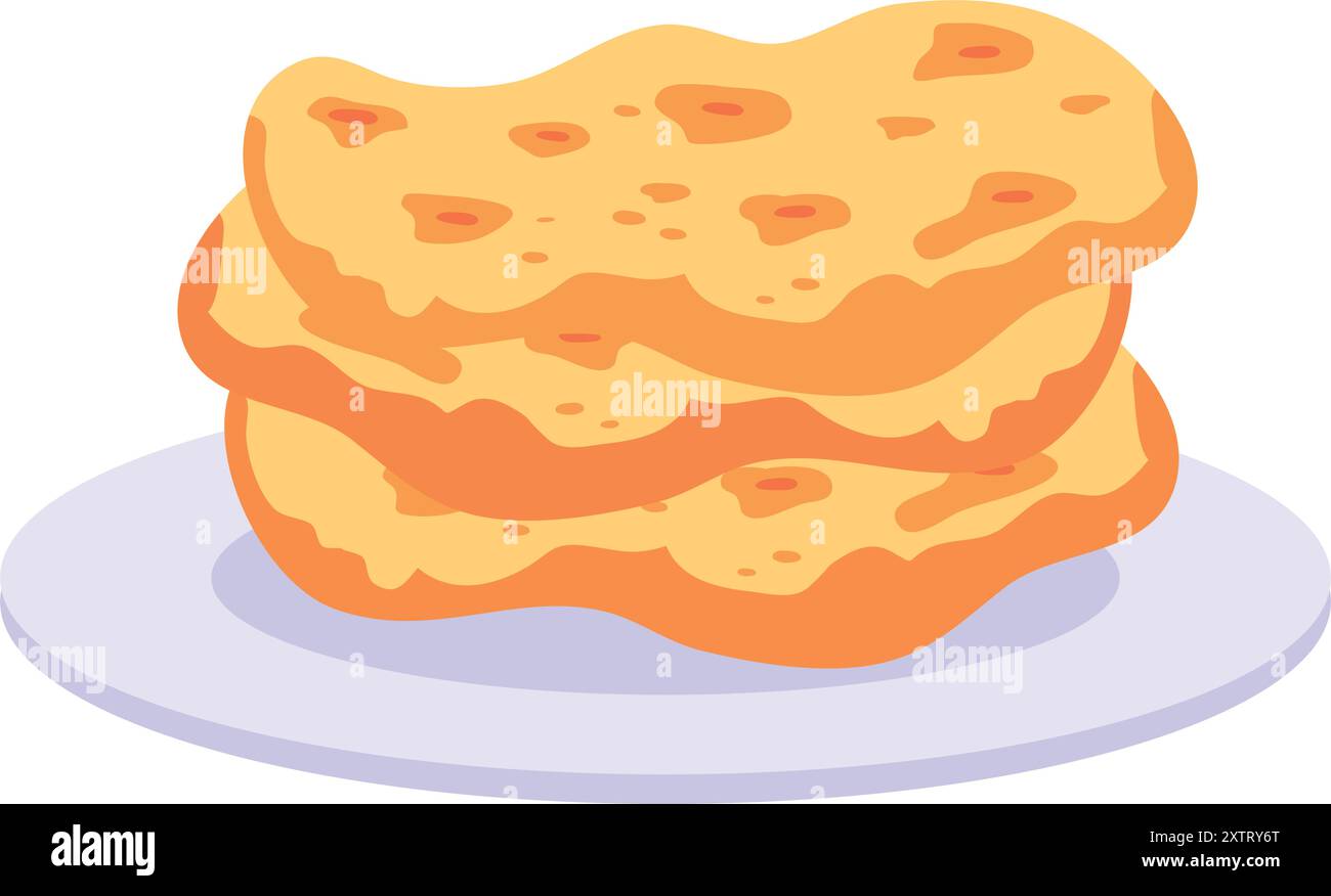 india food baked naan bread Stock Vector Image & Art - Alamy