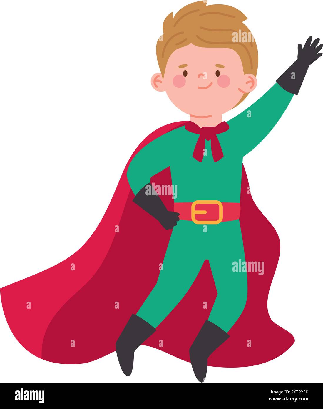 superhero boy caped Stock Vector Image & Art - Alamy