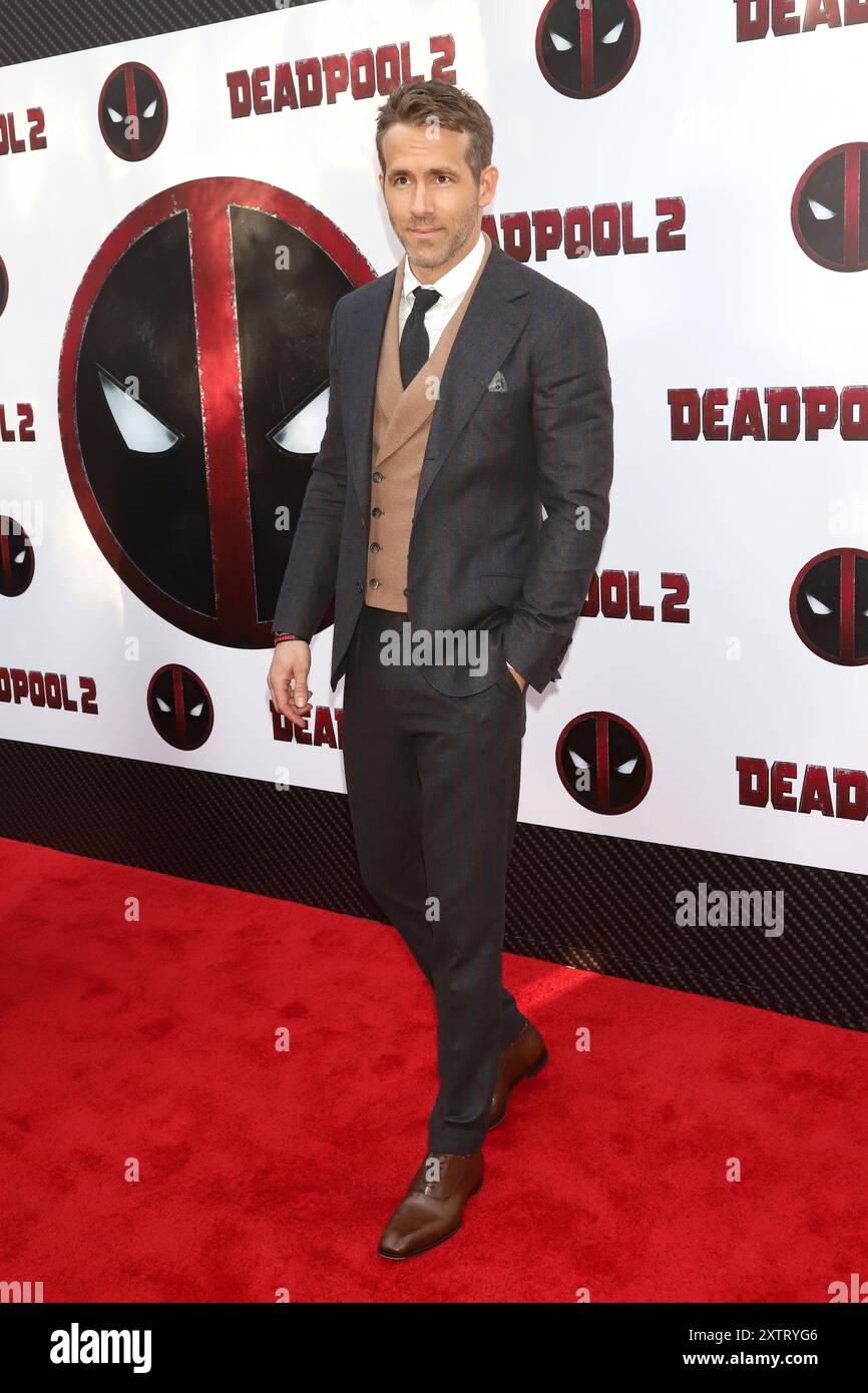 Ryan Reynolds attends a special screening of "Deadpool 2" at AMC Loews ...