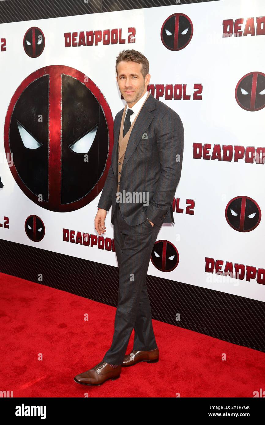 Ryan Reynolds attends a special screening of "Deadpool 2" at AMC Loews ...