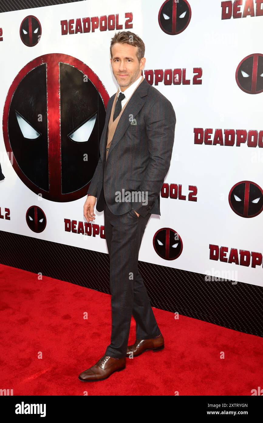 Ryan Reynolds attends a special screening of "Deadpool 2" at AMC Loews ...