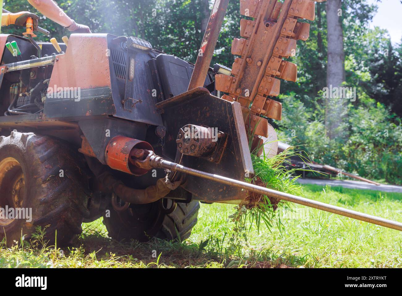Installing an underground communication system without digging trench ...