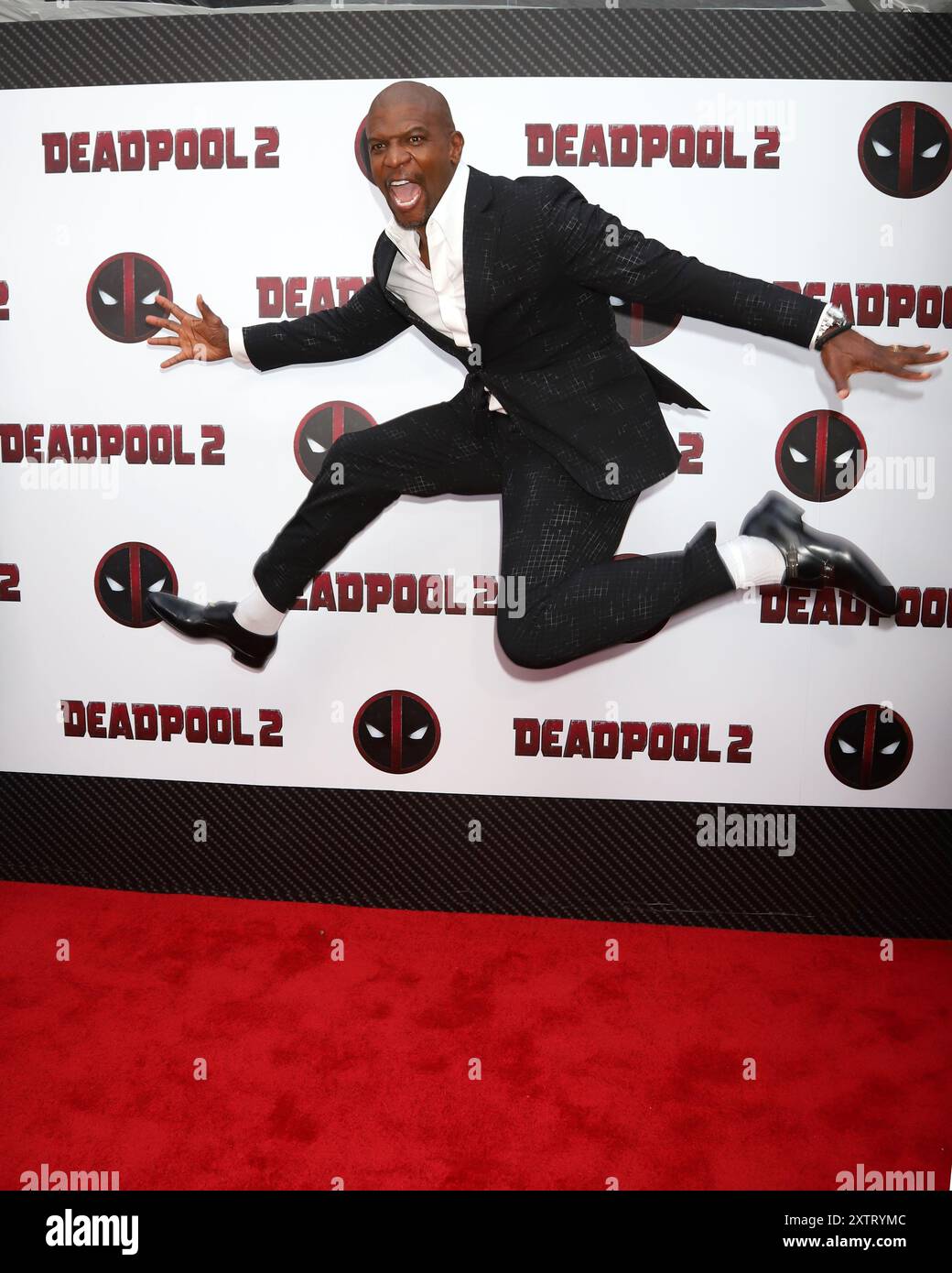 Terry Crews attends a special screening of "Deadpool 2" at AMC Loews ...