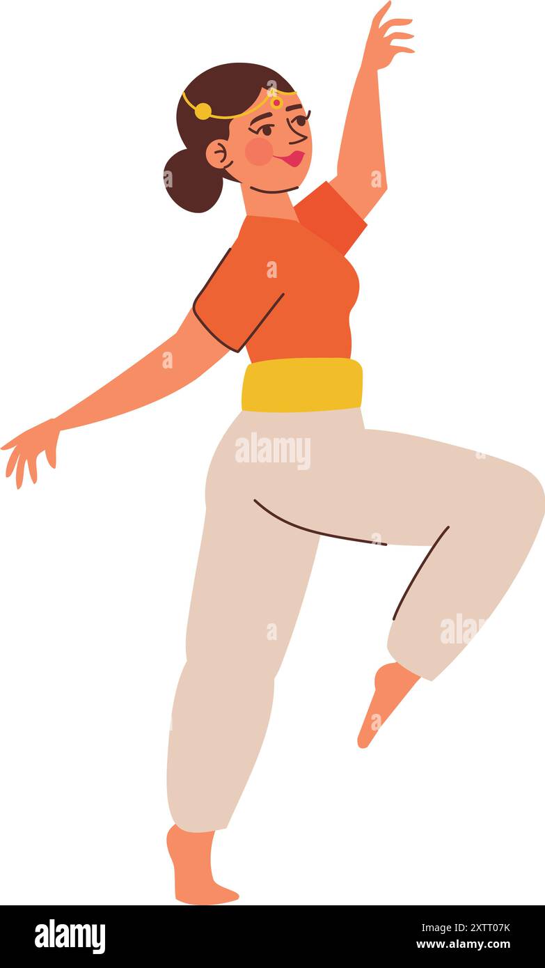 hindu female dance bharatanatyam Stock Vector Image & Art - Alamy