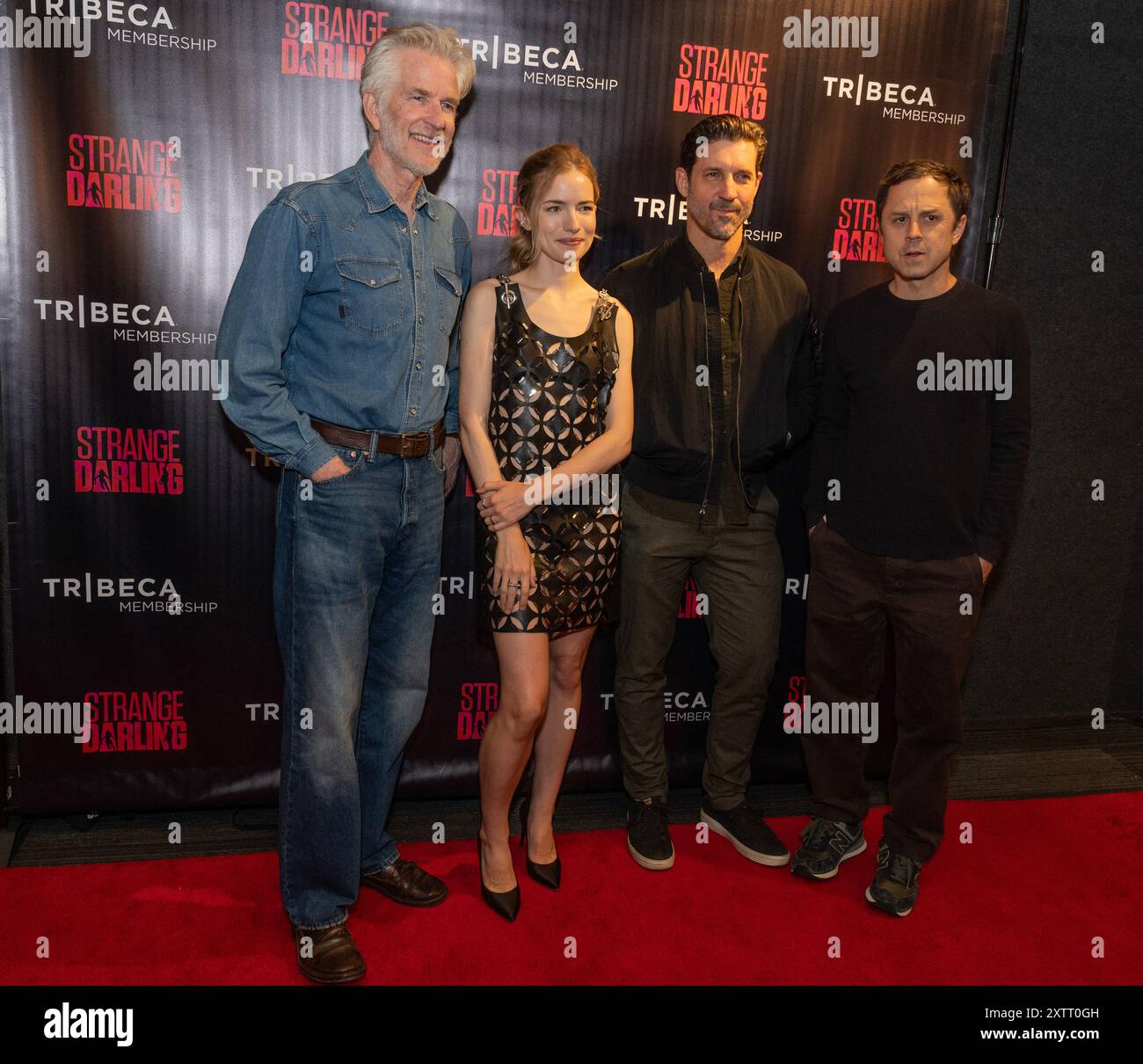 Matthew Modine, Willa Fitzgerald wearing dress by Louis Vuitton, JT ...