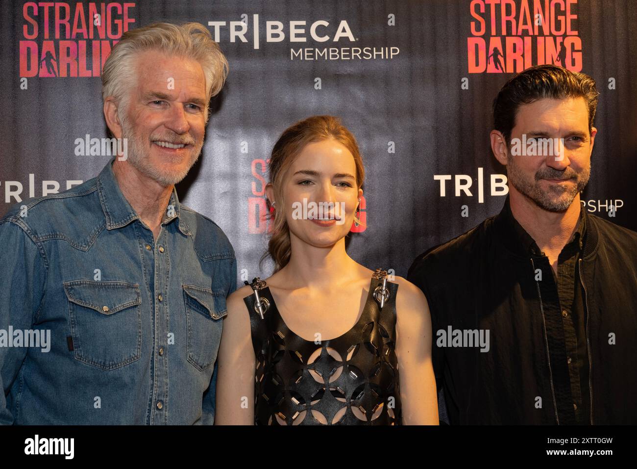 Matthew Modine, Willa Fitzgerald wearing dress by Louis Vuitton, JT ...