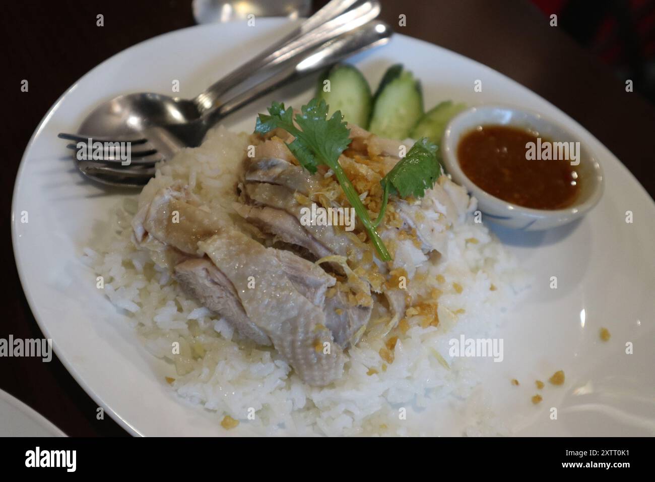 Khao man gai chicken rice hi-res stock photography and images - Alamy